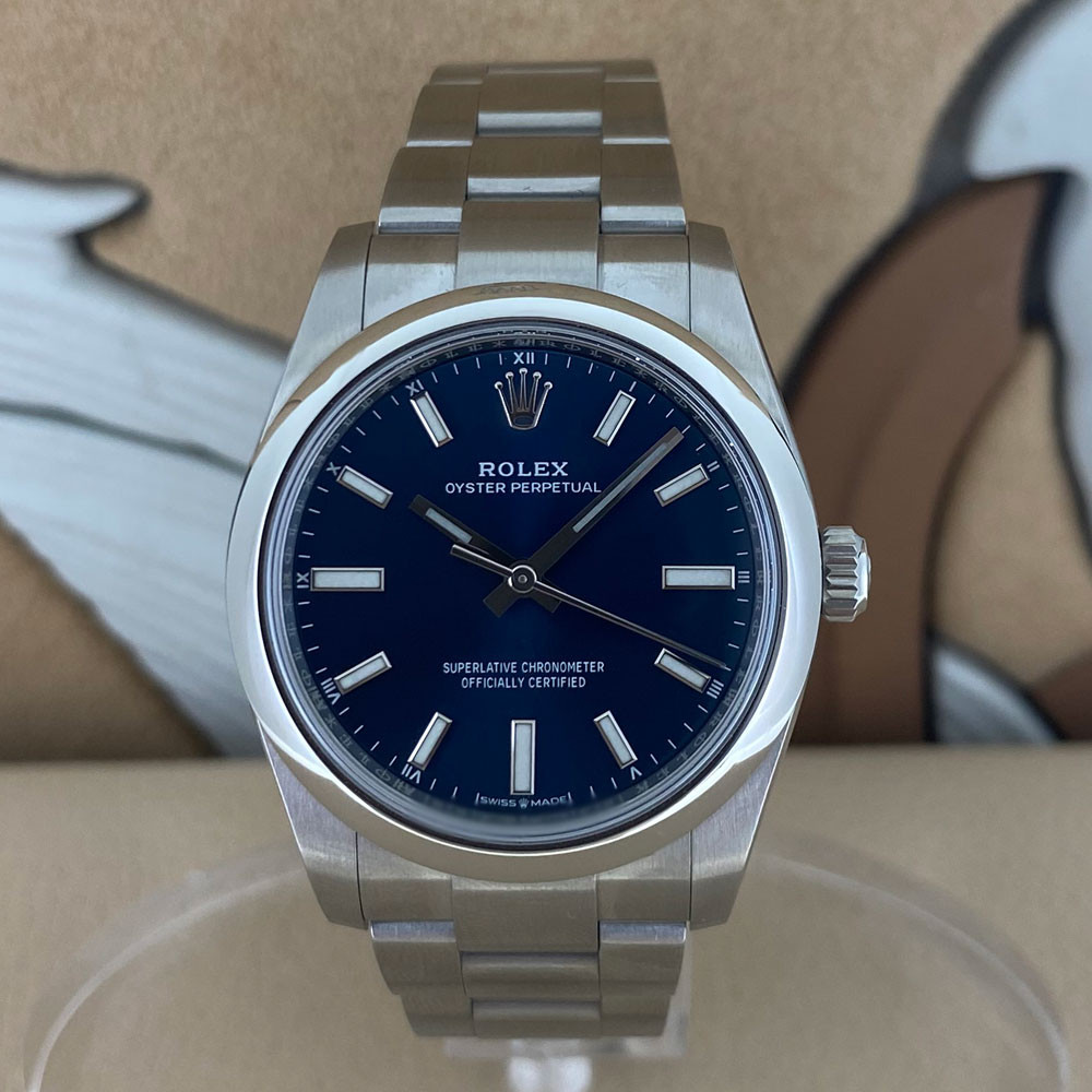 Rolex Oyster Perpetual Blue 124200